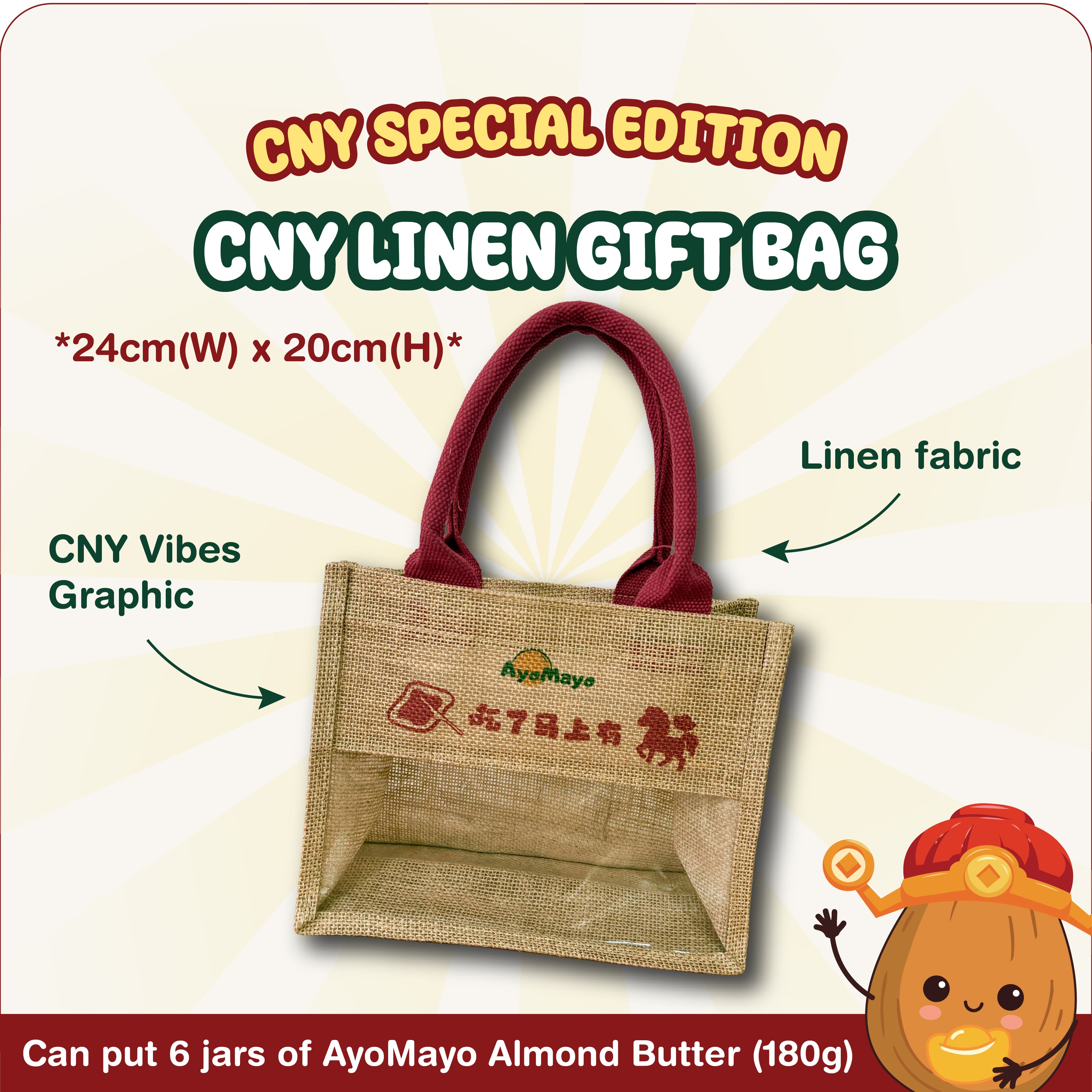 AyoMayo CNY Linen Gift Bag